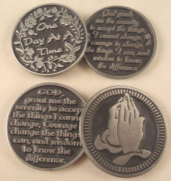 serenity prayer tokens – CourageInStone